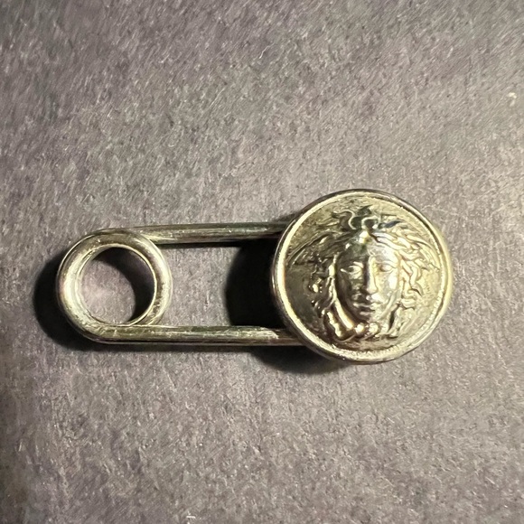 Versace | Accessories | Versace Vintage Safety Pins Silver | Poshmark